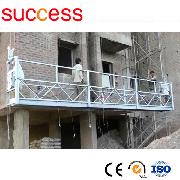 Success Steel structure electric gondola/cradle ZLP630 facade suspended ...