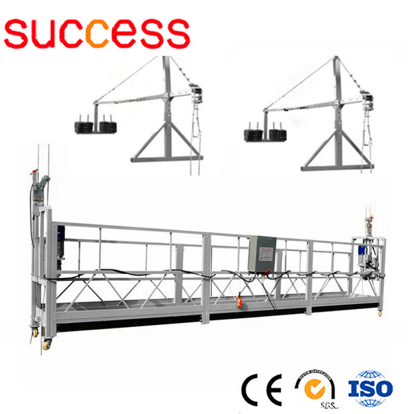 Mast climbing work platform/ hanging platform/wire rope suspended ...